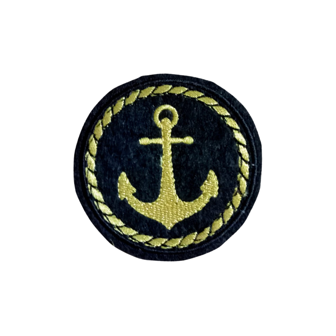 Anchor Logo Zari Embroidery Patch – MARINERSKART