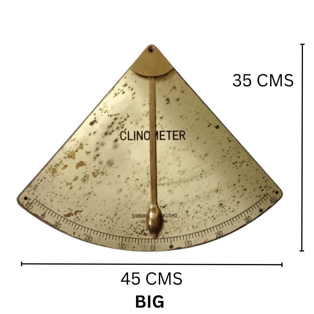 Antique Brass Marine Clinometer - Removed from Scrap Ship – MARINERSKART