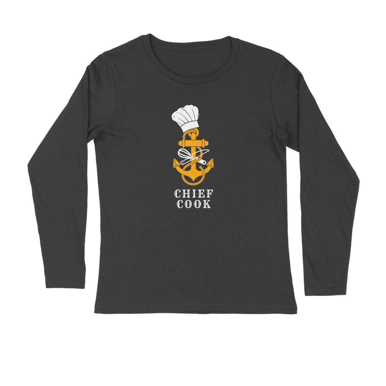 Chief Cook Logo - Full Sleeve Round Neck T-shirt – MARINERSKART
